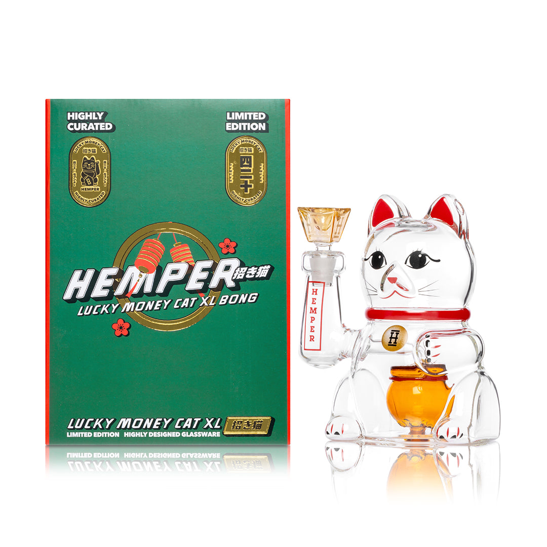 HEMPER - Lucky Cat XL Bong 7" — Hara Brands