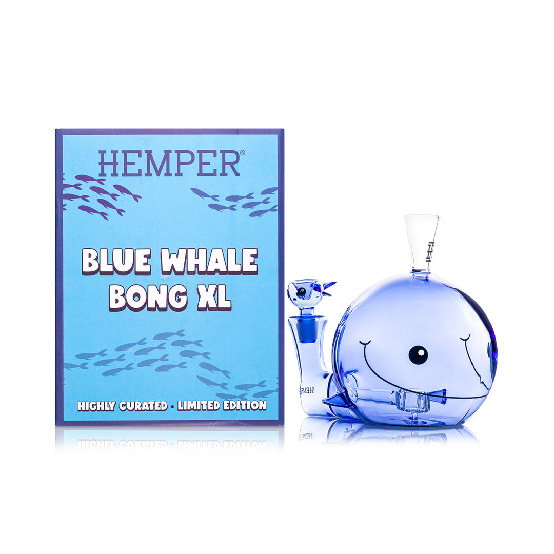 HEMPER- Blue Whale XL Bong 6.25" — Hara Brands