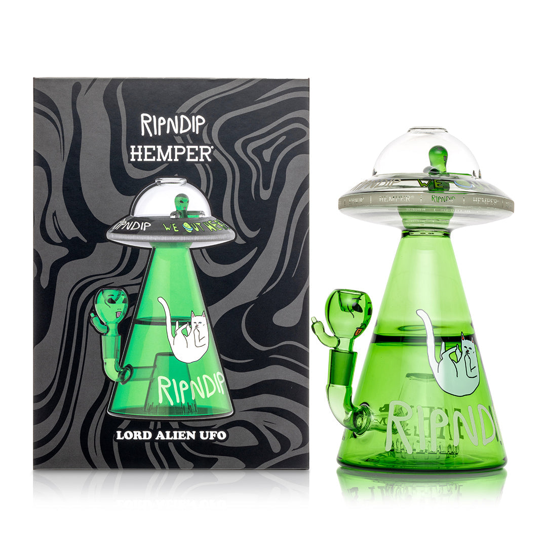 RIPNDIP Lord Alien UFO Bong | 8” | HEMPER — Hara Brands