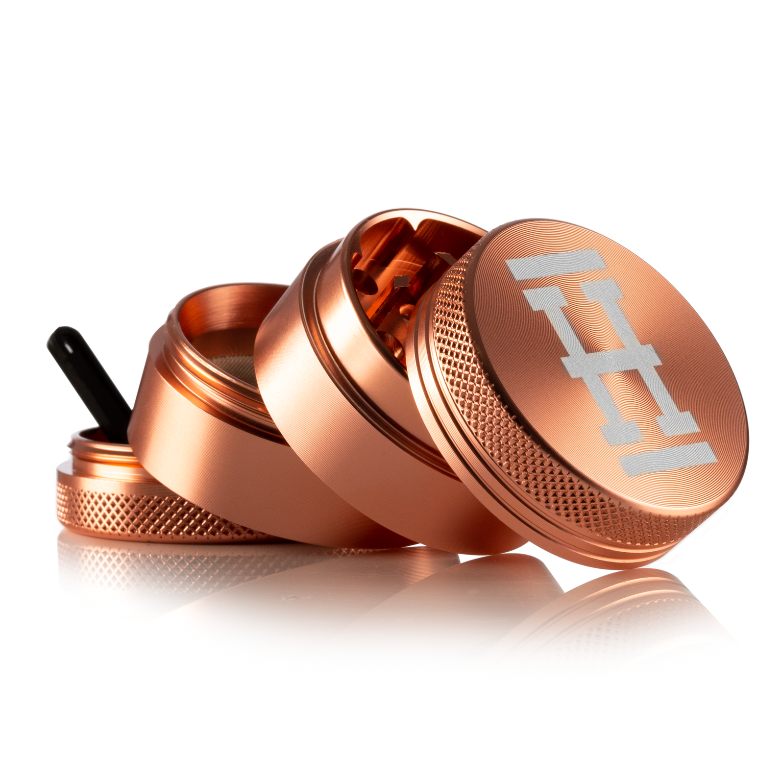 HEMPER - Anodized Aluminum Herb Grinder | 4 Piece 1.5" Travel Size ...