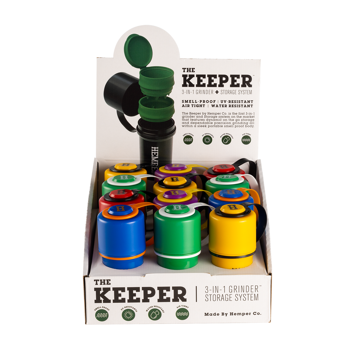 Hemper - The Keeper 3-in-1 Grinder + Storage Container Standard V2 Two ...