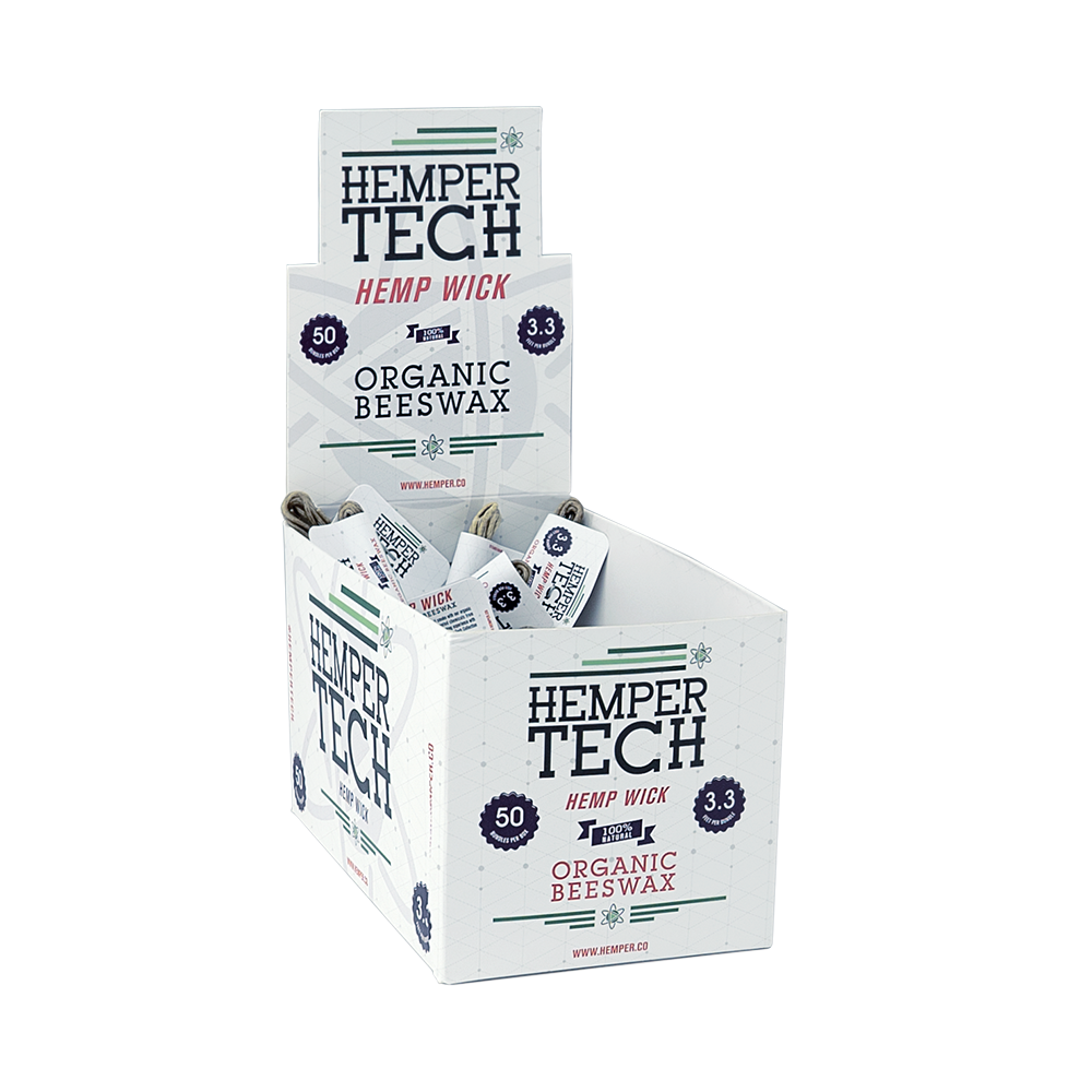 Hemper Tech - Hempwick Display - 50 count — Hara Brands